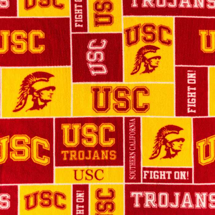USC Block Collegiate Fleece Fabric | Hobby Lobby | 131946